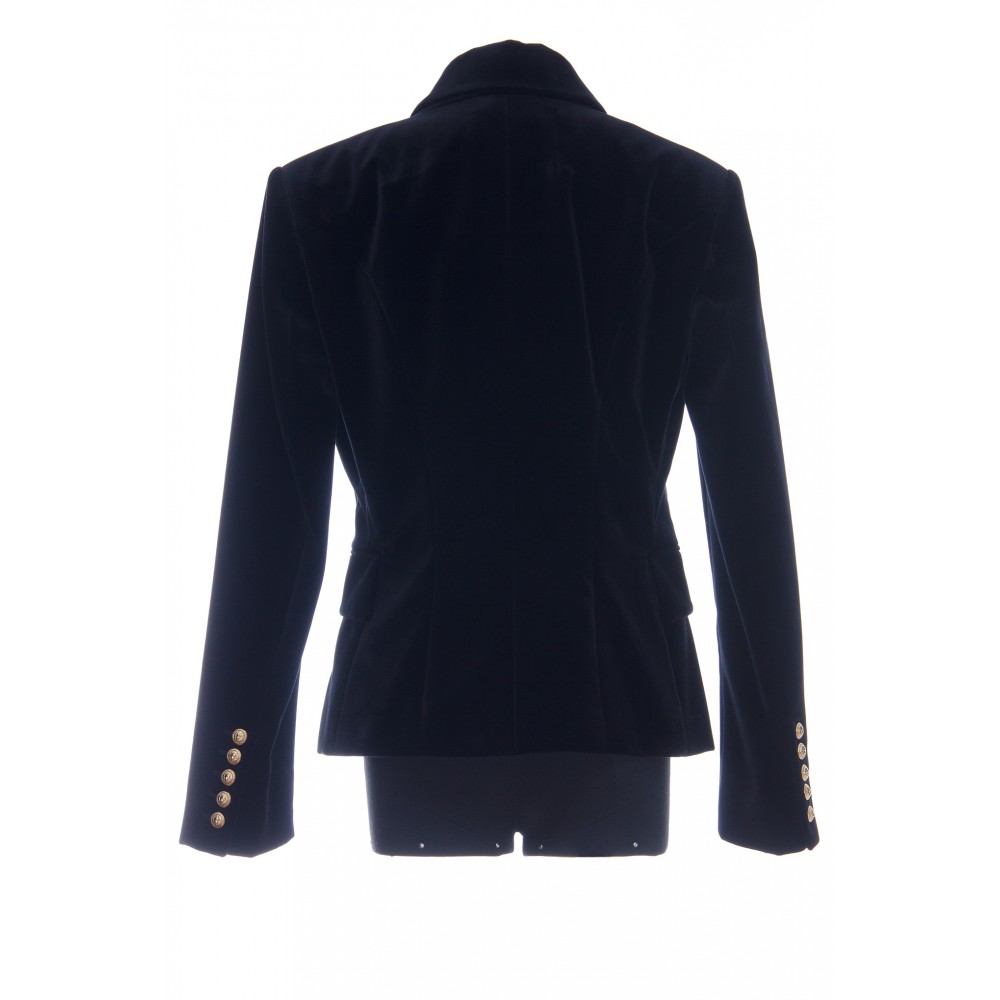 6 BTN VELVET JACKET
