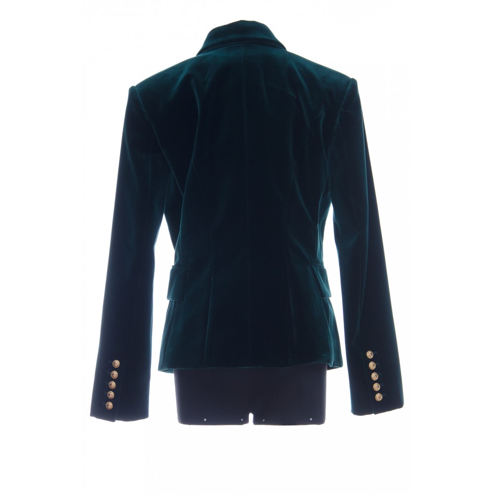 6 BTN VELVET JACKET